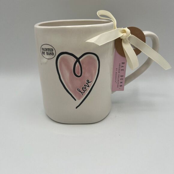 Rae Dunn | Dining | New Rae Dunn Love Heart Mug With Heart Handle ...